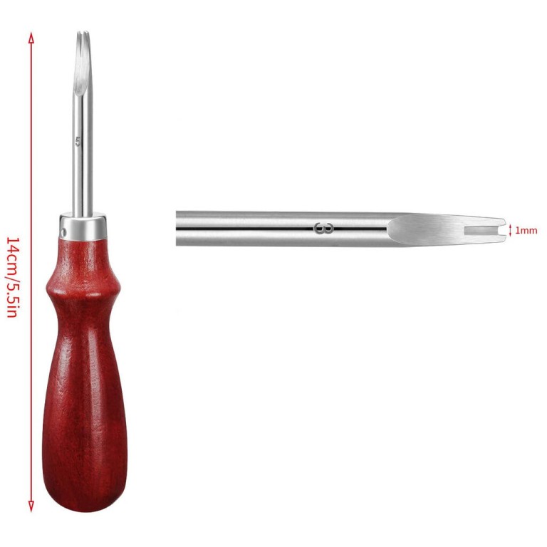 HAND® Leather Bevelling Edge Beveler Grooving Skiver Trimming Tool 1.0 mm